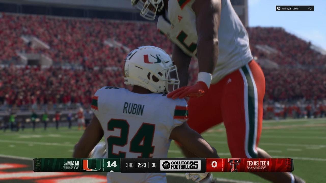 College Football 25 - Greg Rubin 62 Yard Pick Six - YouTube