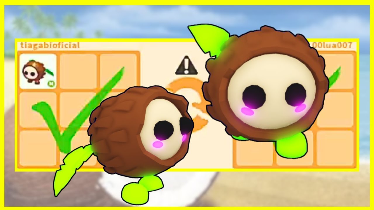 Ofertas Coco Bobinho Neon (Trade Neon coconut friend) - Adopt Me - YouTube