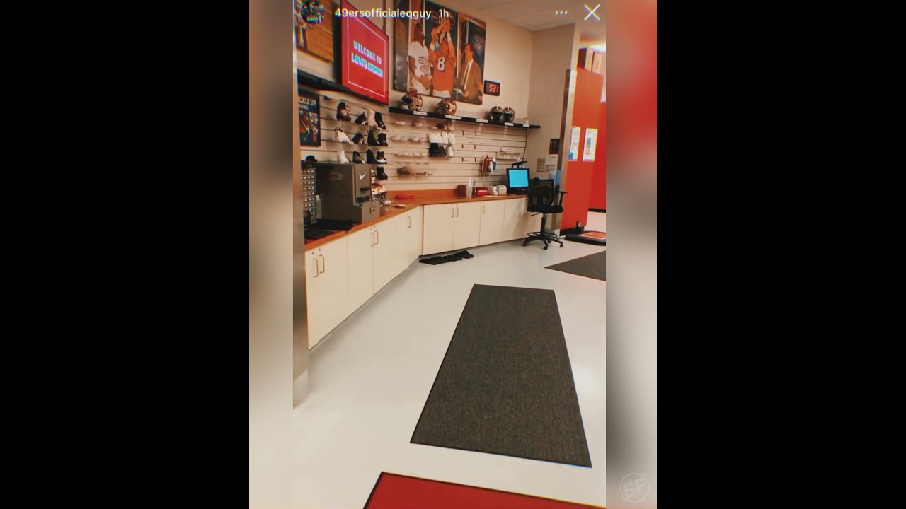 Tour of the 49ers equipment room 👀 - YouTube
