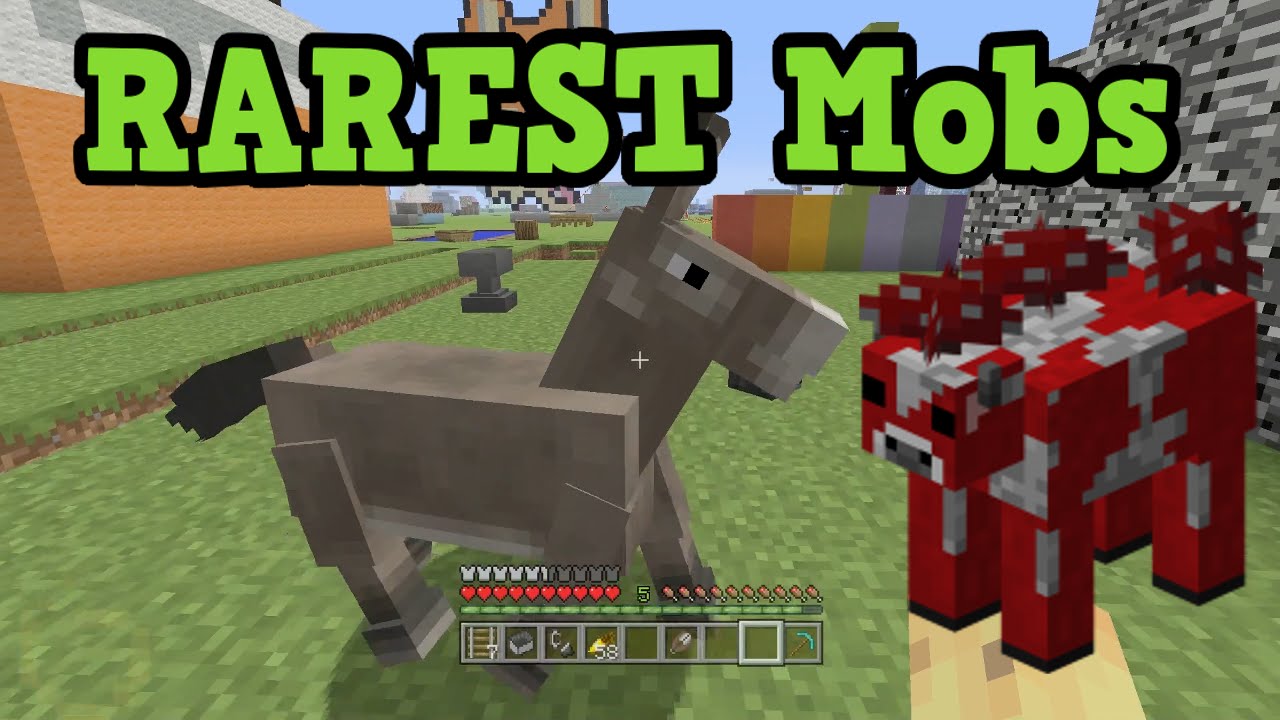 Minecraft - Top 5 Rarest Mobs (Non Hostile) - YouTube