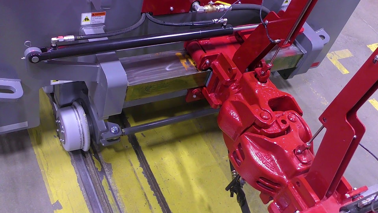 BOSS Railcar Movers an easier way to couple to rail cars - YouTube