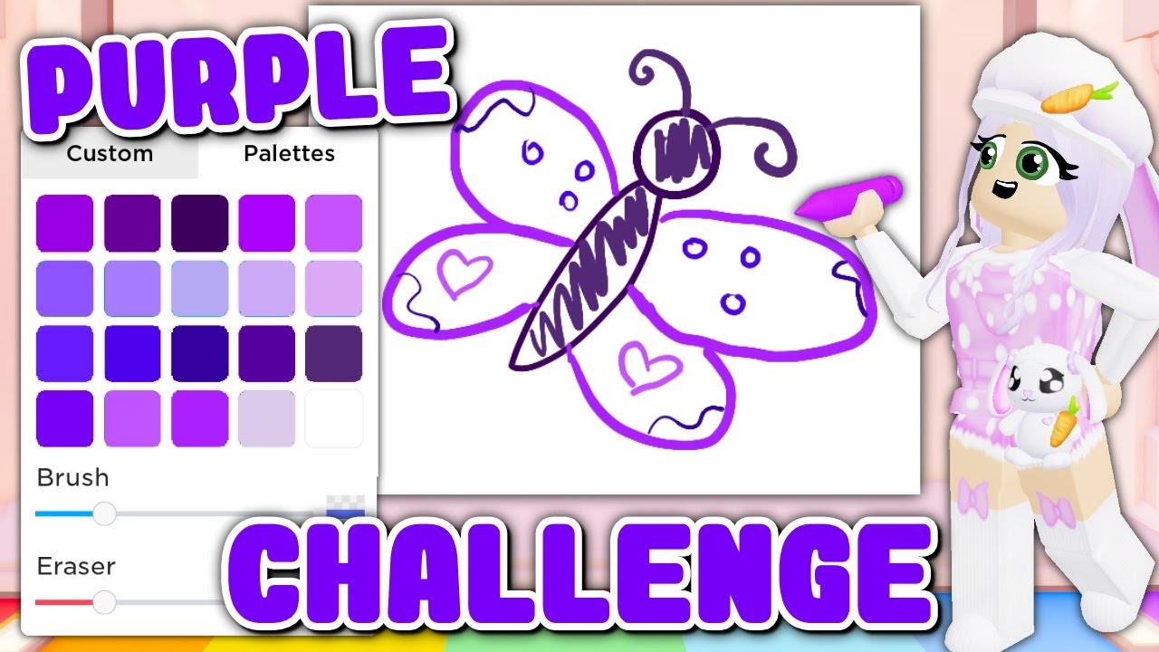 PURPLE Only SPEED DRAW Challenge! (Roblox) - YouTube
