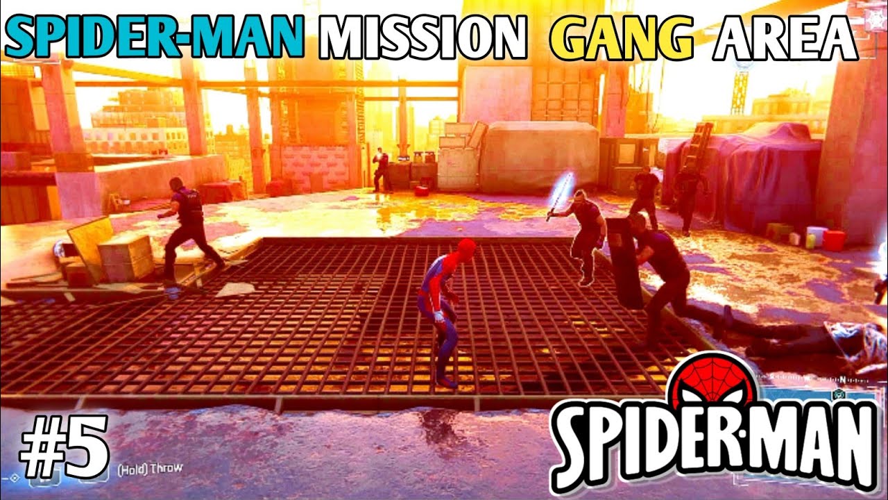 SPIDER-MAN MISSION GANGSTER AREA 😱|SPIDER-MAN GAMEPLAY#5 - YouTube