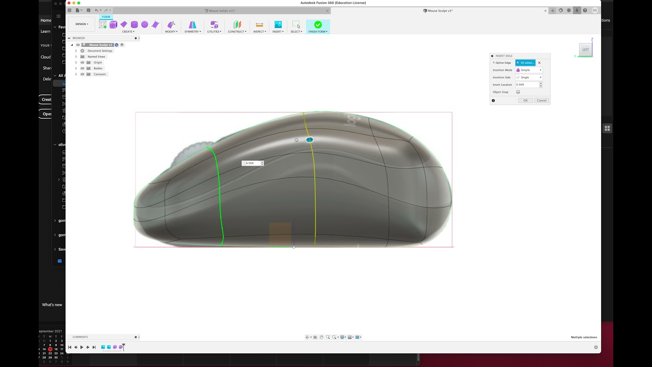 Fusion 360 Mouse con Sculp - YouTube