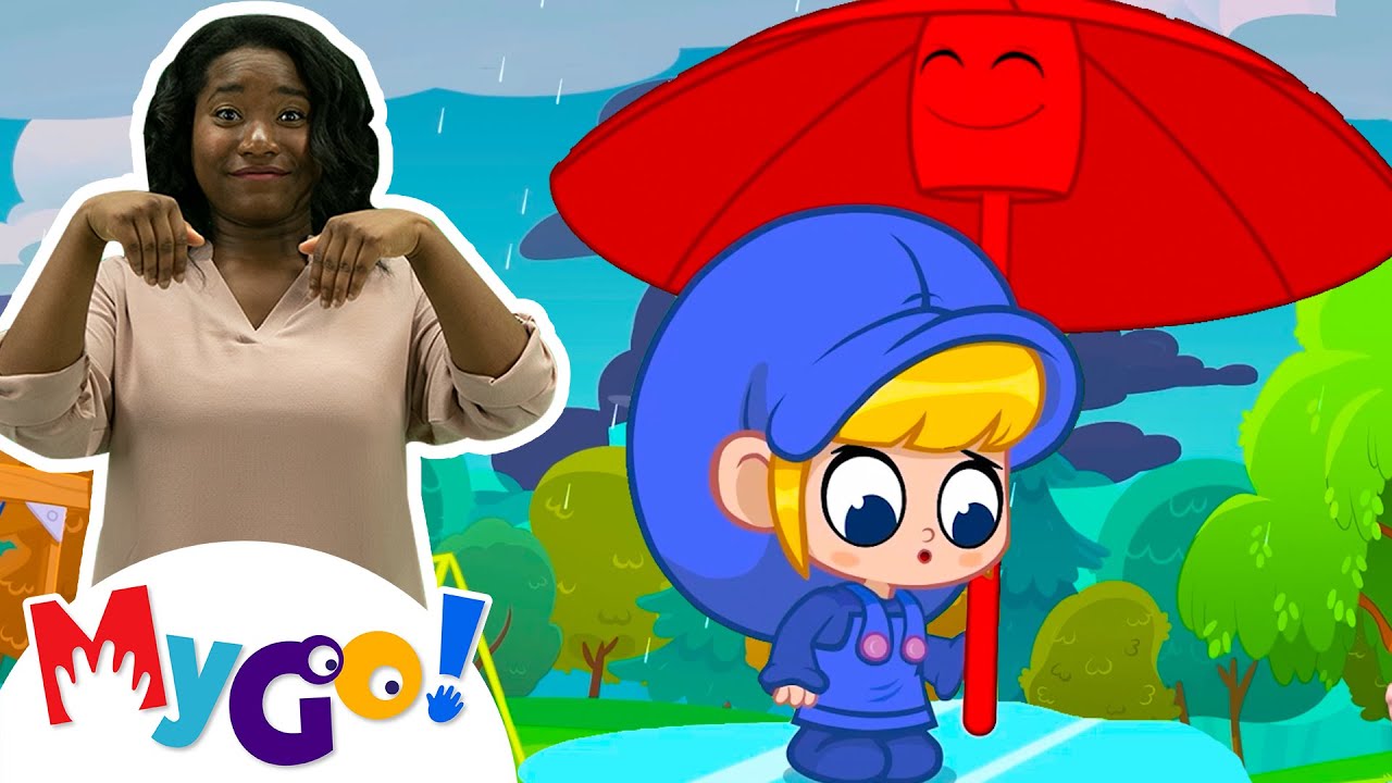 Rain Rain Go Away | MyGo! Sign Language For Kids | Morphle TV | ASL [CC ...
