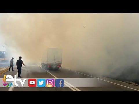 UZUNKÖPRÜ’DE ARAZİ YANGINI: HUZUREVİ SAKİNLERİ TAHLİYE EDİLDİ