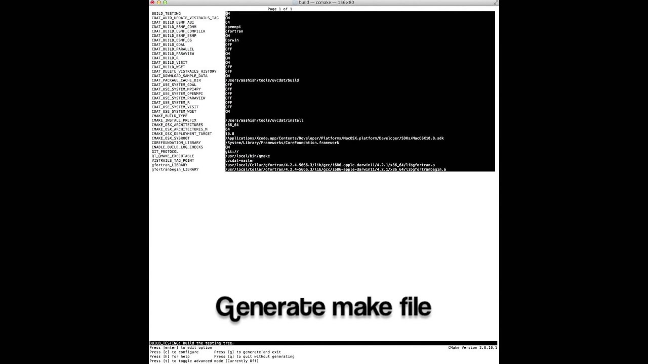 Demonstration of building UV-CDAT - YouTube