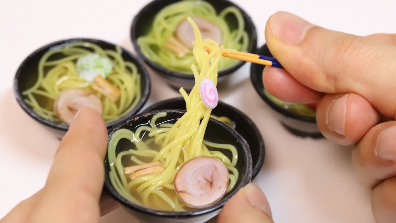 Ramen Noodles Slime Gashapon Fake Food - YouTube