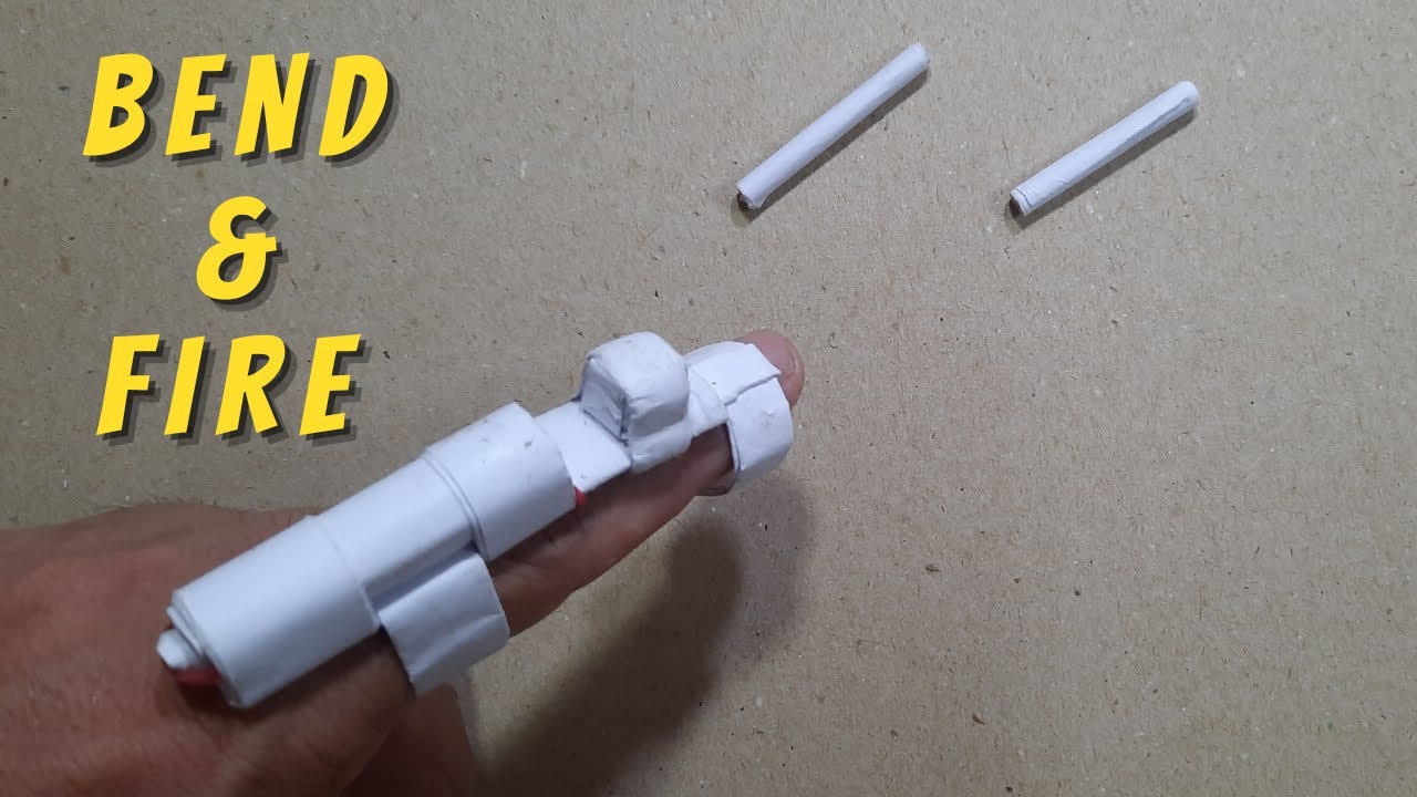 DIY MINI GUN - How to make a FINGER GUN from A4 paper - ORIGAMI ...