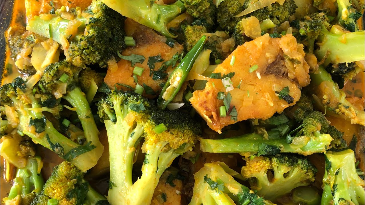 EASY Fresh Broccoli and Fish Curry|HanaCooks - YouTube