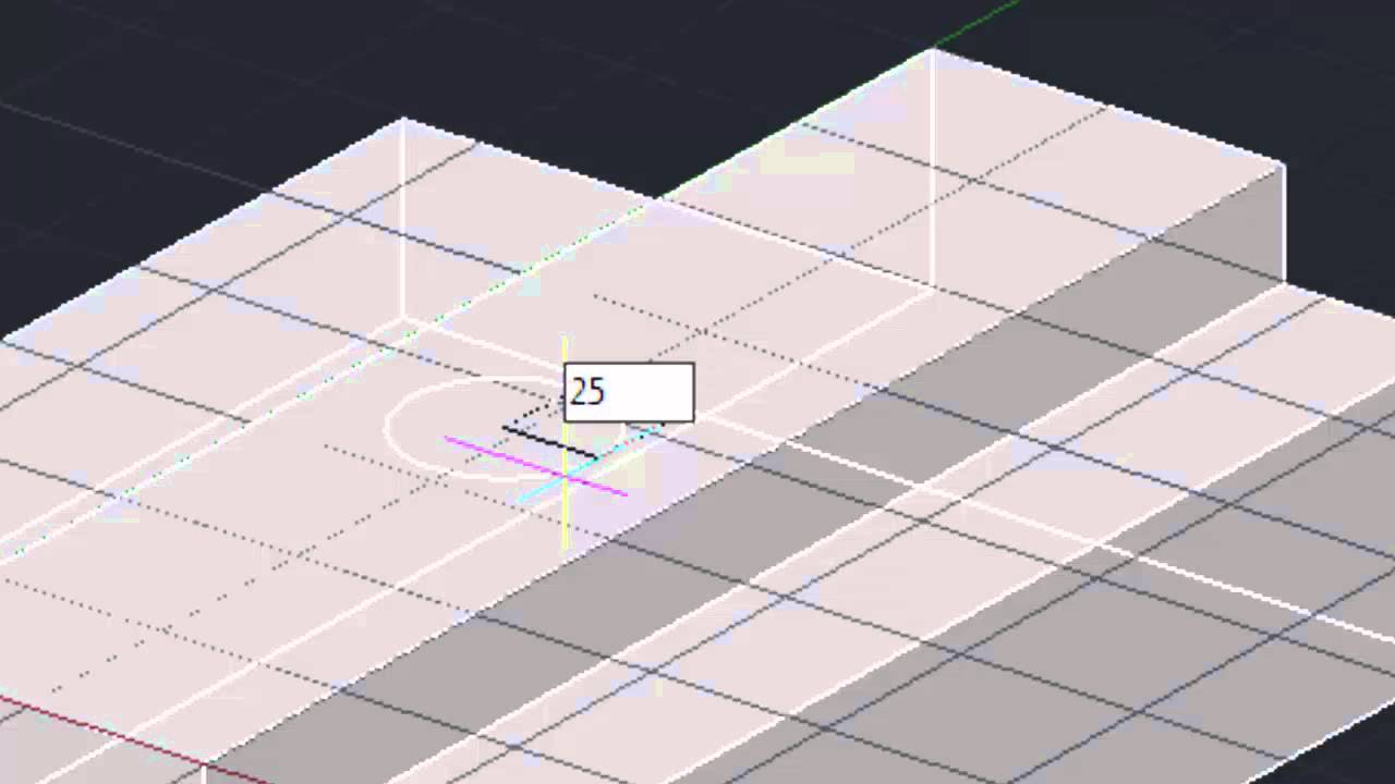 Leçon1 Autocad : comment réaliser une pièce 3D - YouTube