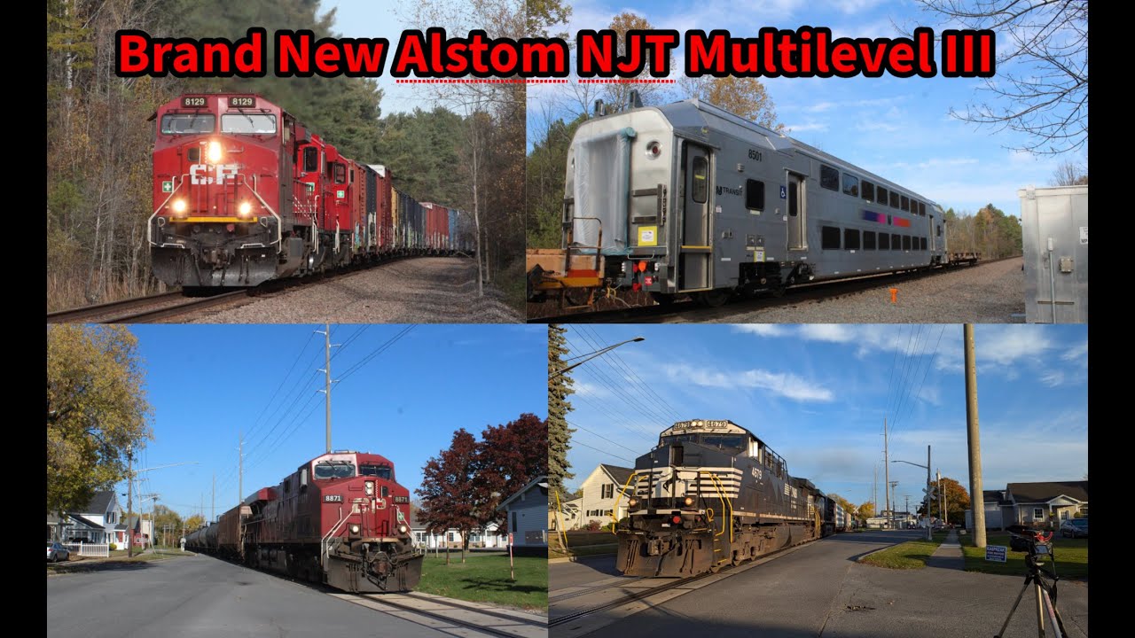 A great morning of trains on the CPKC D&H, Feat. Brand new NJT ...