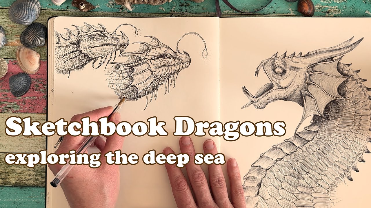 Designing Sea Creatures - Draw Along Tutorial (REALTIME) - YouTube