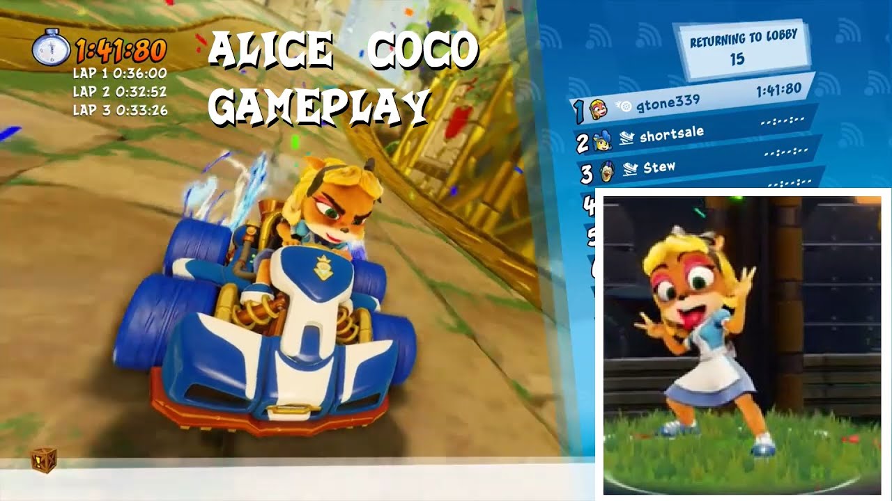 CTR Nitro-Fueled - Alice Coco gameplay (Online) - YouTube