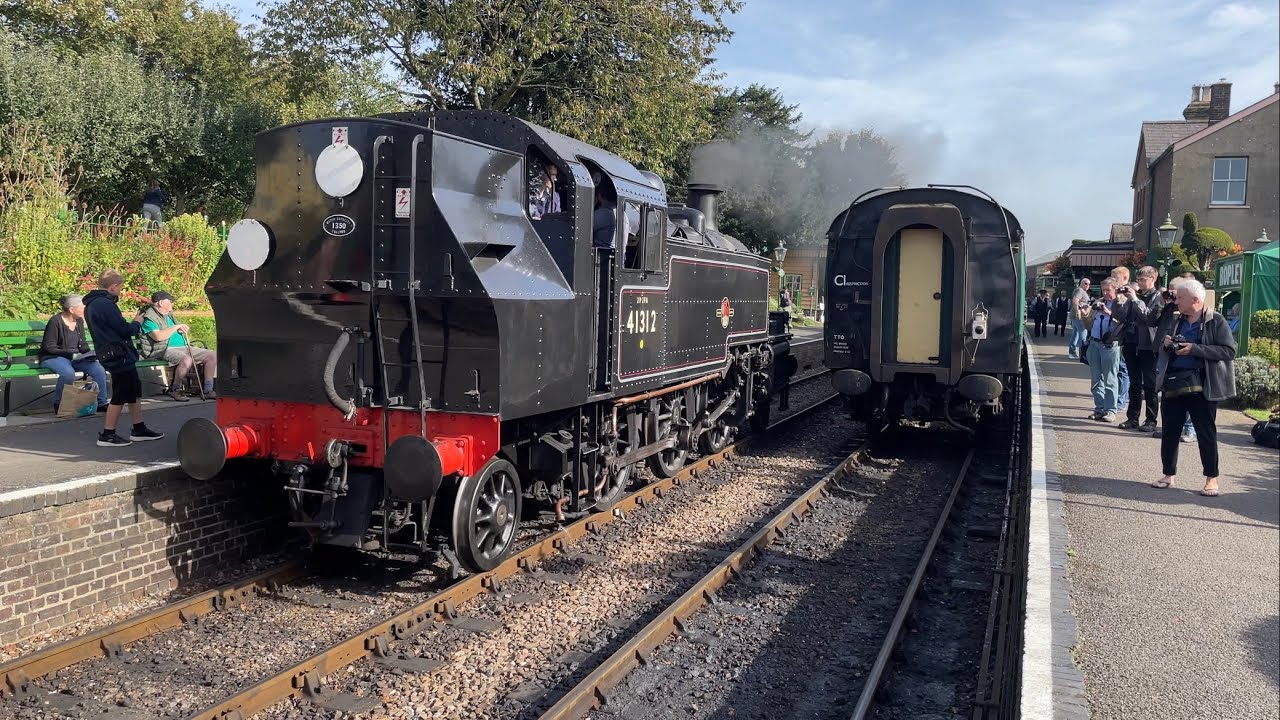 LMS Ivatt Class 2 2-6-2T | 41312 | Light Loco | Mid Hants Railway ...