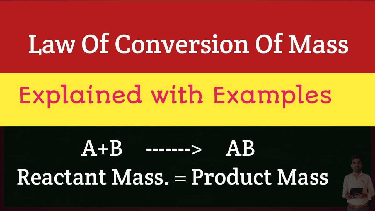 Law Of Conversation Of Mass @byracademy - YouTube