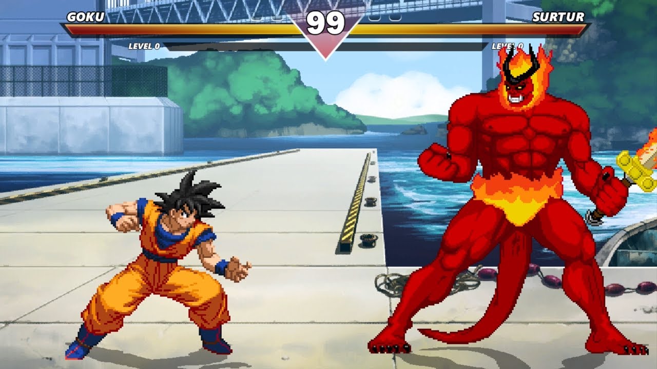 GOKU VS SURTUR 💥 HIGH LEVEL EPIC FIGHT! - YouTube