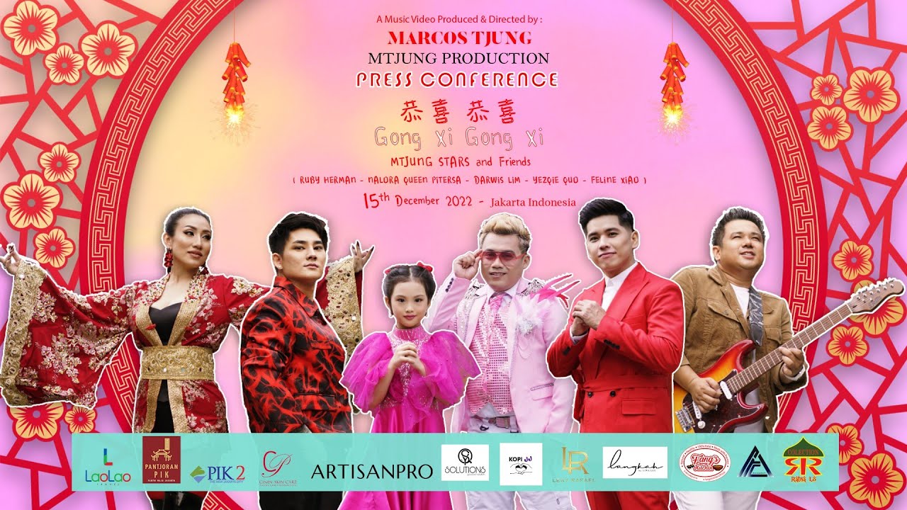 Lagu Imlek 2023 Mtjung Stars Feat Dede Loo 恭喜恭喜 CNY 2023 - YouTube