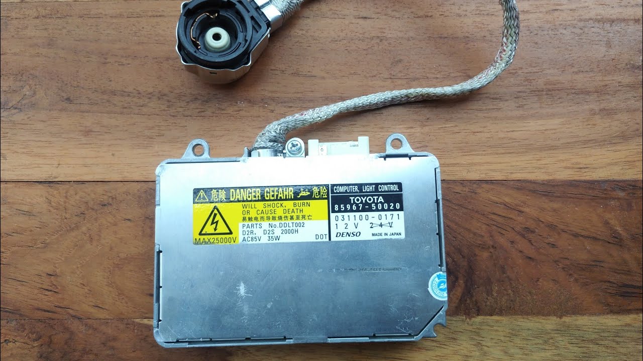 Ballast HID Toyota Denso D2R D2S DDLT002 85VAC 35W - YouTube