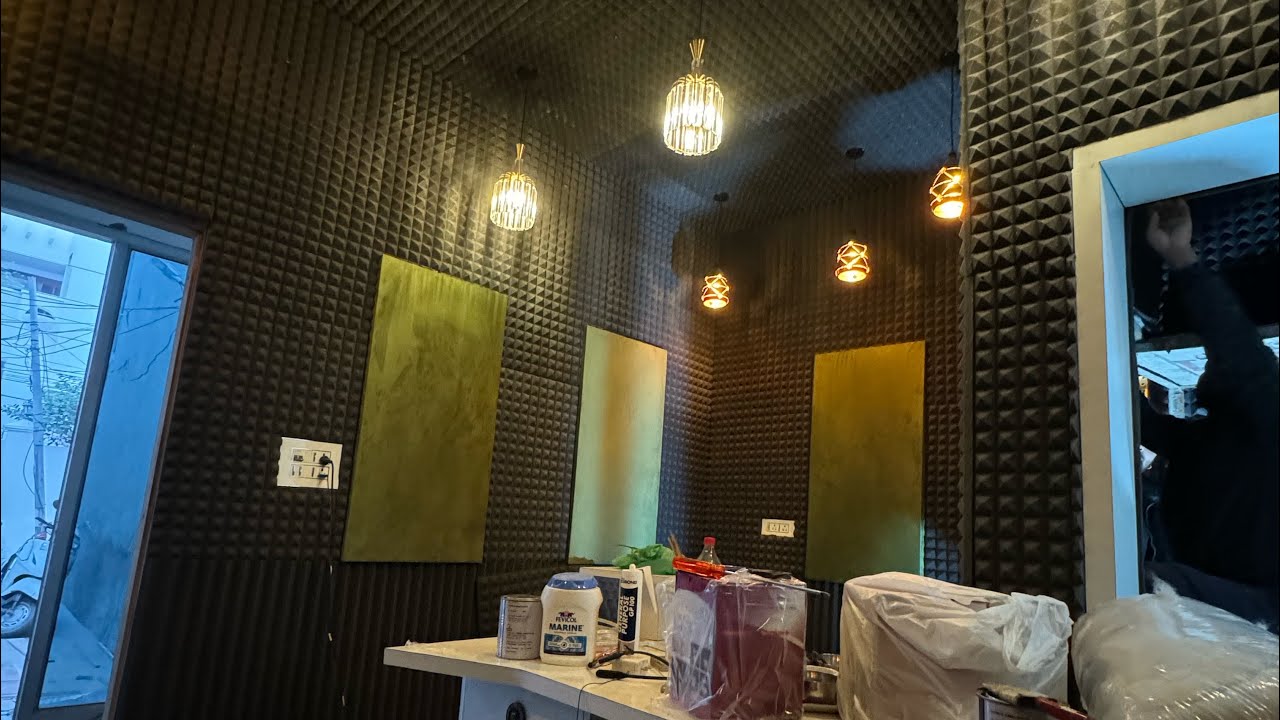 How to make rockwool pannel At home for music studio by Anuj 9779530016 ...