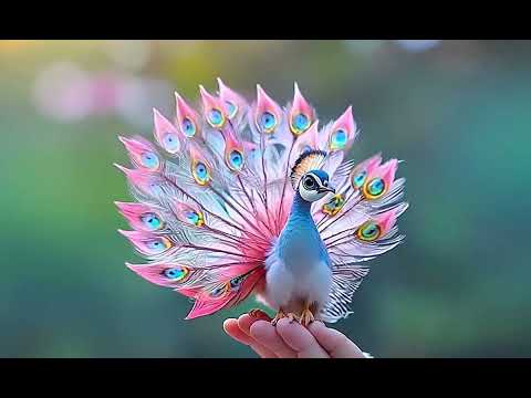 Most beautiful pink More 🦚 Love ❤️ cutest peacock 🦚 Beautiful Nature