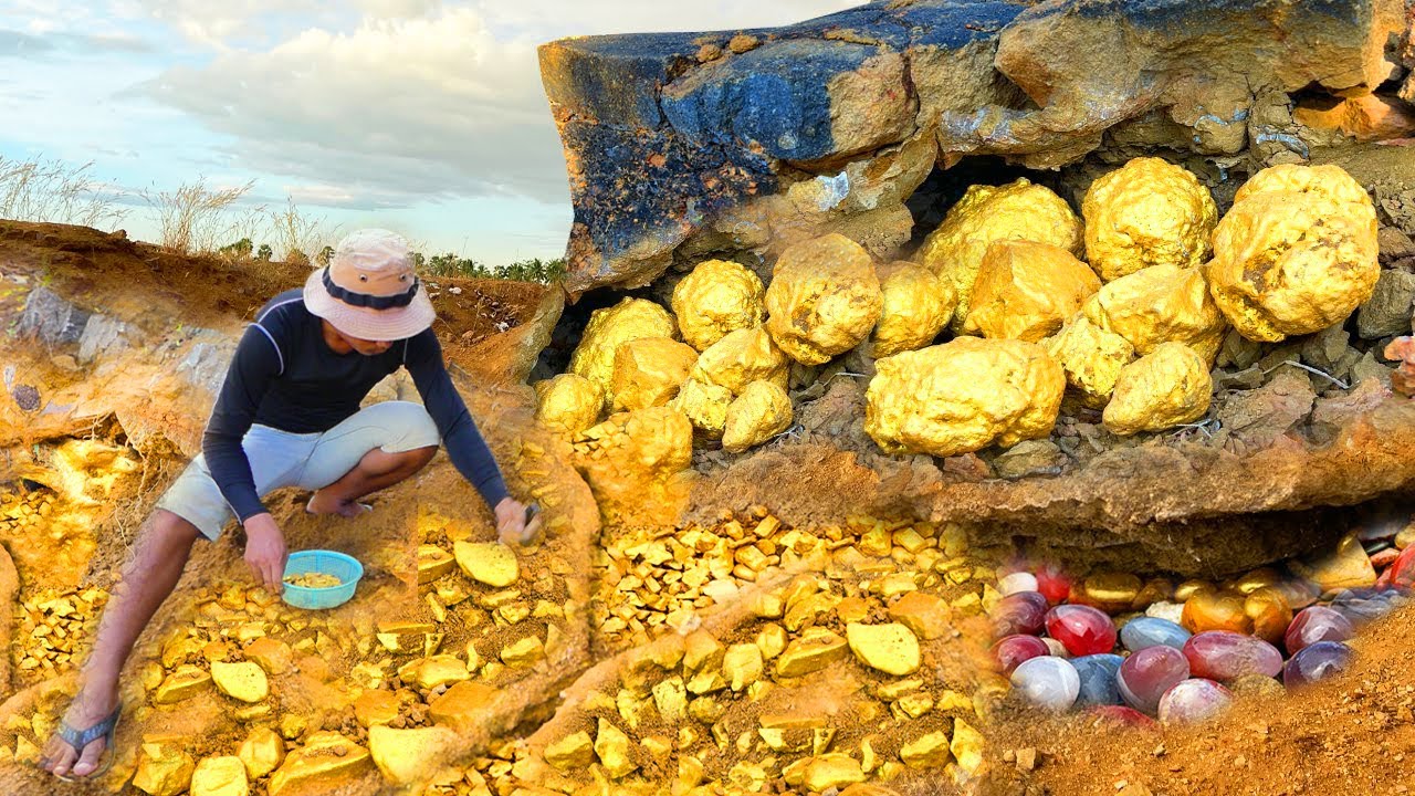 wow That's amazing gold finding ,I found a lot of gold under stone at ...