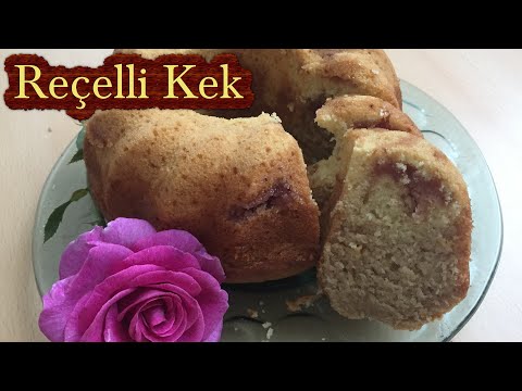 Gül Reçelli Kek Tarifi, Su ve Reçel ile yapılan basit ve kolay reçelli kek tarifi