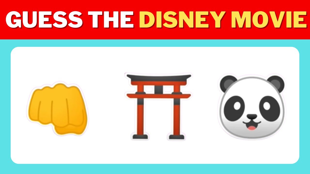 Guess The Disney Movie By Emoji | Disney Emoji Quiz 🎬 | quiz hawb - YouTube