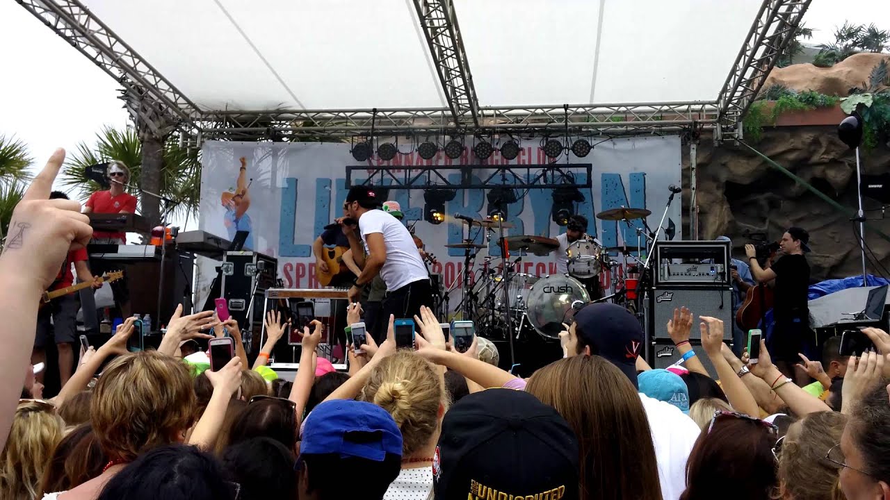 Luke Bryan- Spring Break- "Suntan City"- Spinnaker Beach Club - YouTube