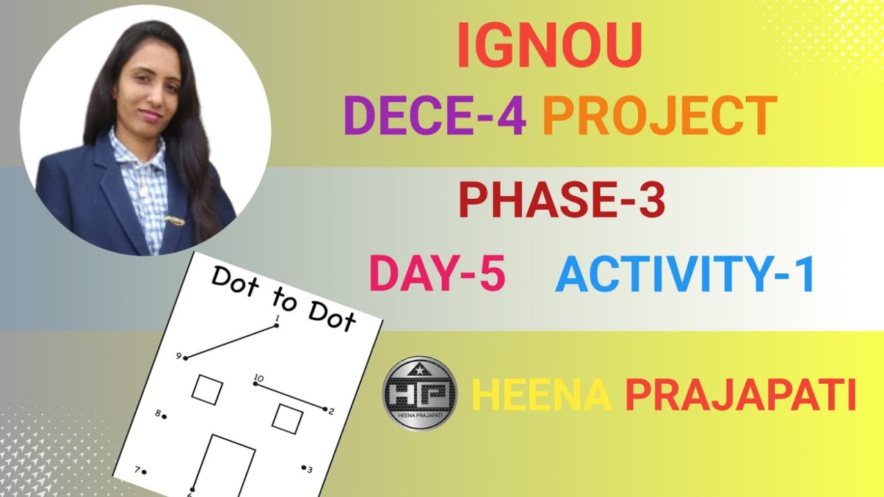 IGNOU Dece-4 Project, Phase 3 Day 5, Activity 1 - YouTube