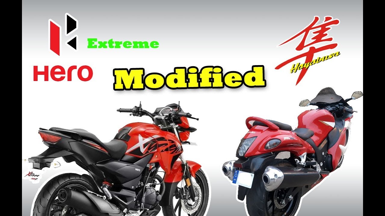 Hero Xtreme Modified Look Like A Suzuki Hayabusa - YouTube