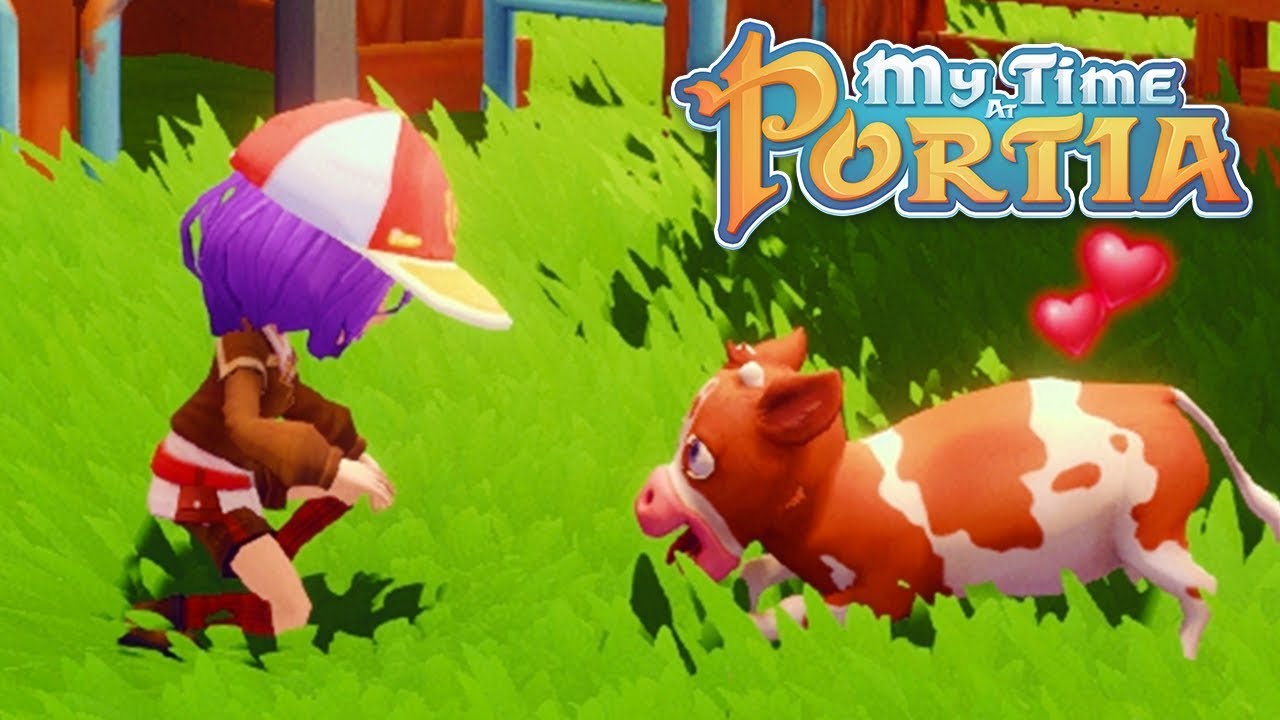 The Cutest Calves! - My Time at Portia (Alpha 5.0) – Part 122 - YouTube