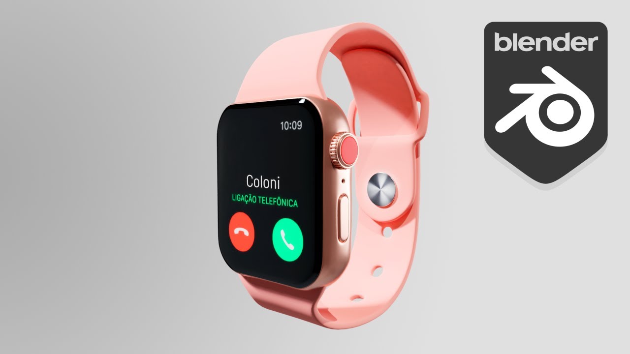 How to model Apple Watch in Blender 3D - YouTube