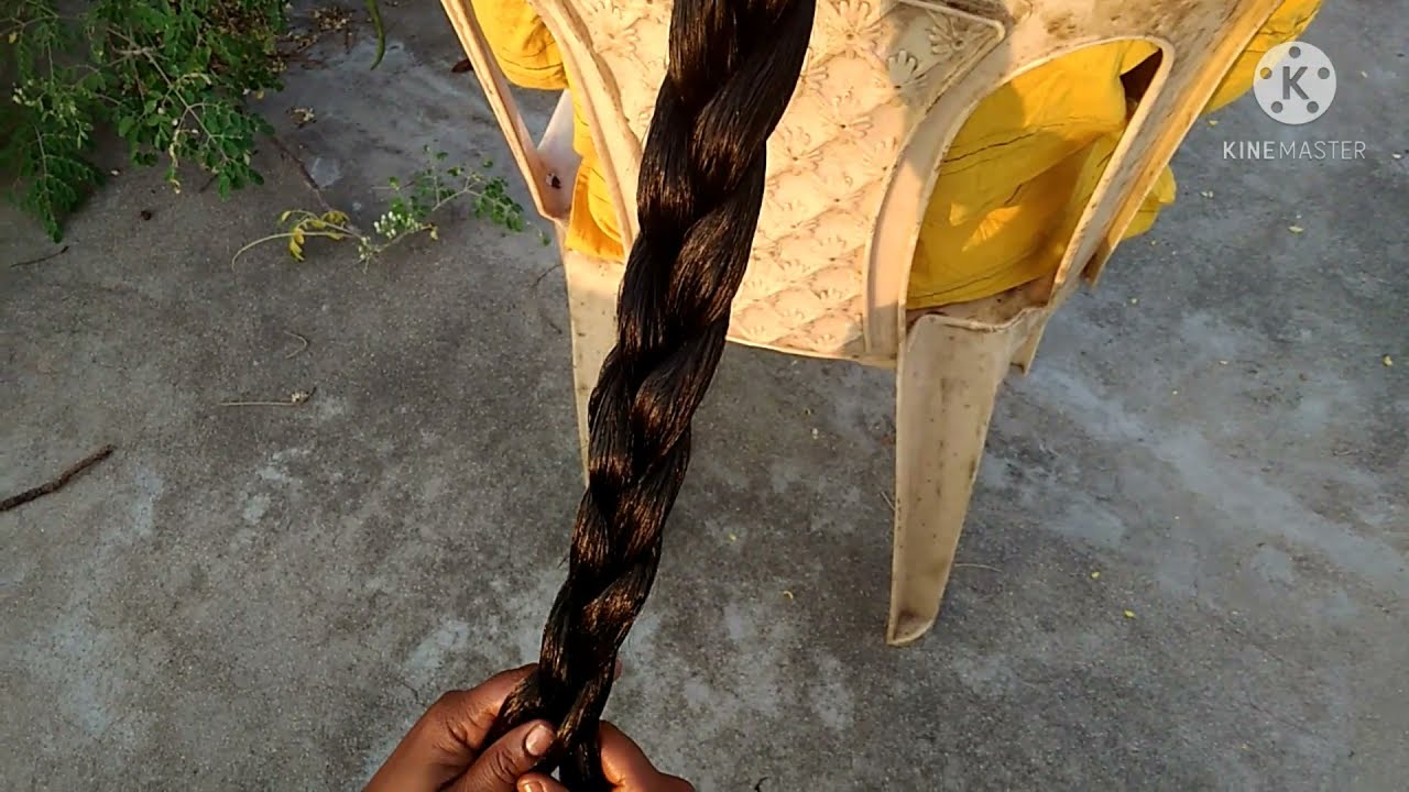 How to make oiled south indian clipped hairstyle/oiled long hair ...