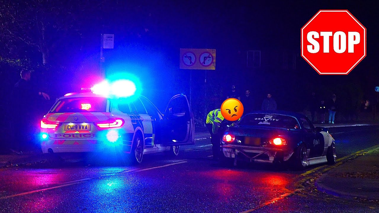 Car Meet Gets Surrounded By POLICE! - Modified Cars leaving a Car Meet ...