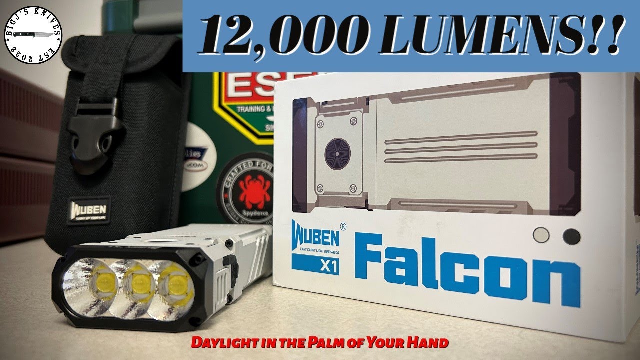WUBEN X1 FALCON FLASHLIGHT REVIEW - YouTube