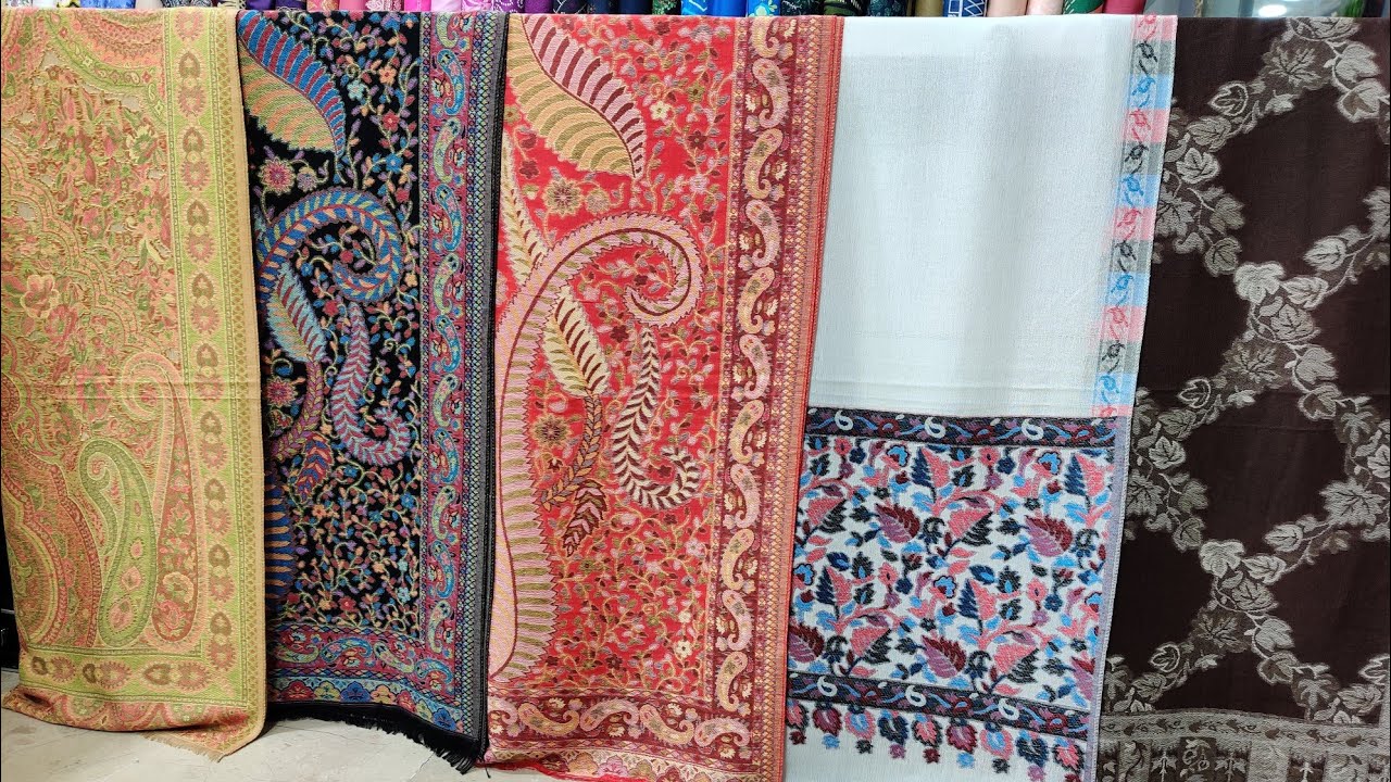 🆕 pure printed cashmere 💯 wool stoler winter ️ Kani 🌧️ stoler New ...