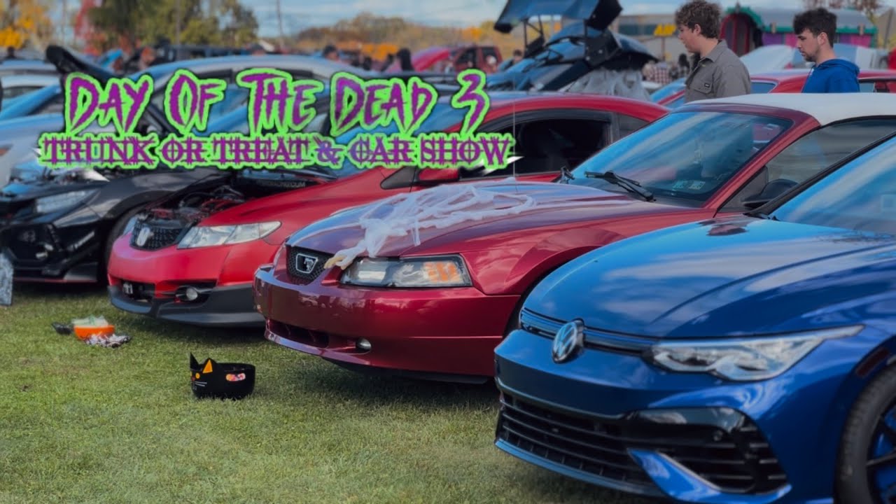 Day Of The Dead 3 Trunk or Treat/ Car show 2023 - YouTube