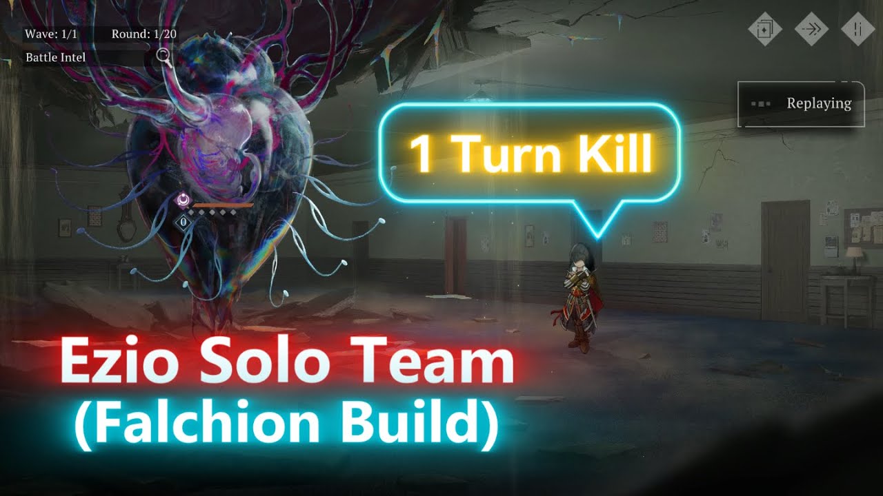 Ezio Solo Team 1 Turn Sleepless Night Boss Arduous Mode [Reverse 1999 ...