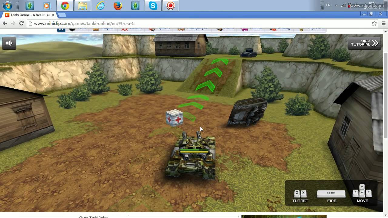 tanki online (miniclip) toutorial - YouTube