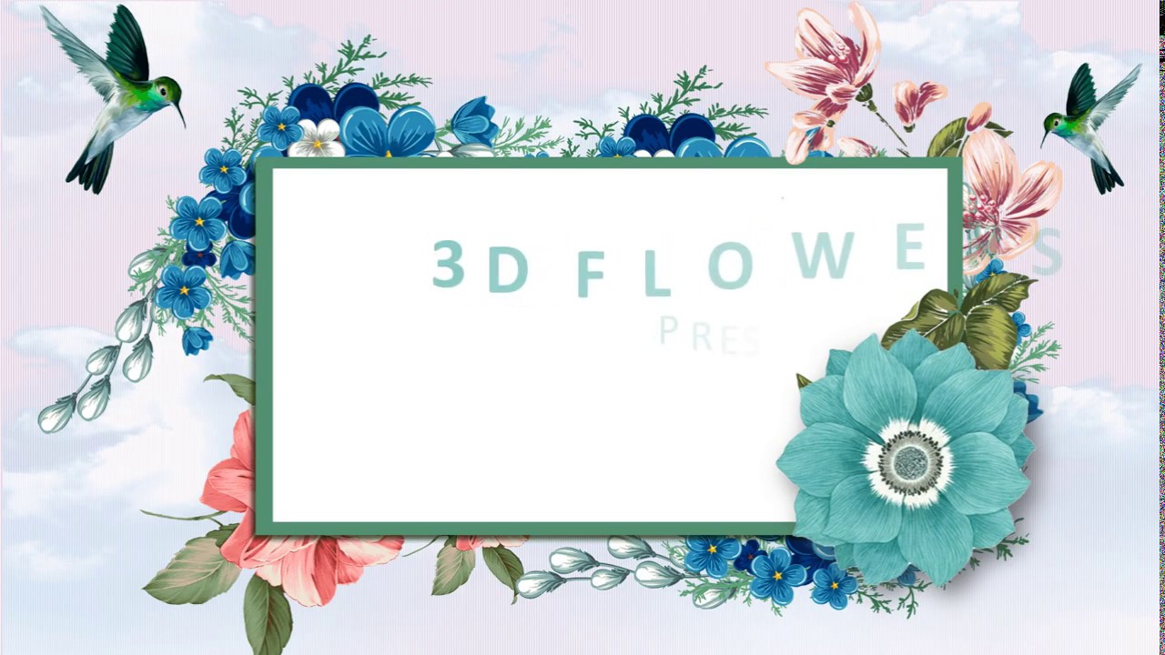 3D Flower Powerpoint Template - YouTube