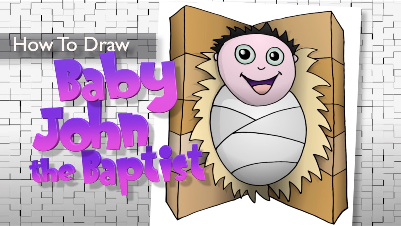 How to Draw John the Baptist🎄Christmas🎄Nativity 🎄Bible Story ️ Easy ️ ...