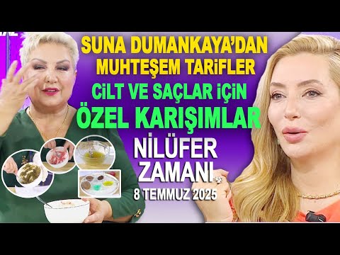 Nilüfer Zamanı 8 Temmuz 2025 - Suna Dumankaya cilt lekeleri ve saç bakımı için özel maske tarifleri