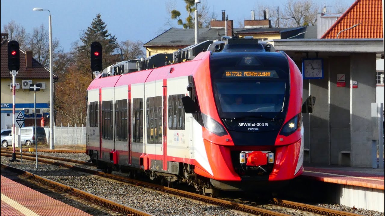 WĄGROWIEC Odjazd 36WEhd-003 (Impuls 2) jako pociąg osobowy do Poznania ...