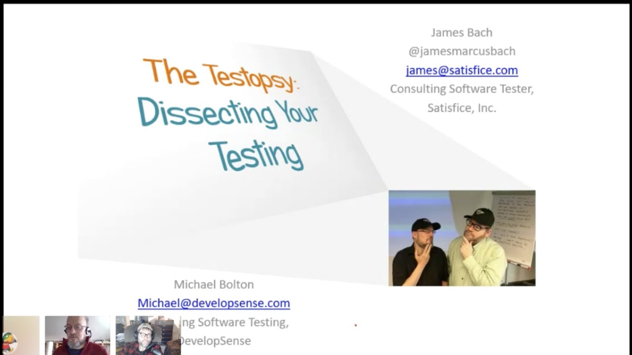 Testopsies Dissecting Your Testing - James Bach and Michael Bolton ...