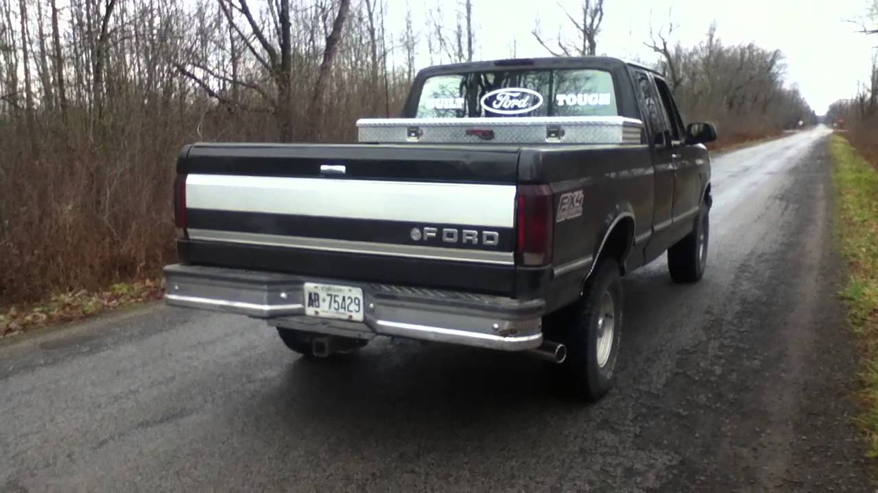 95 F150 reving Pypes M80 muffler - YouTube