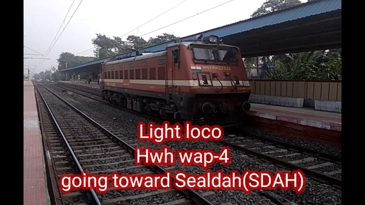 Light Loco HWH wap-4 at Ichhapur - YouTube
