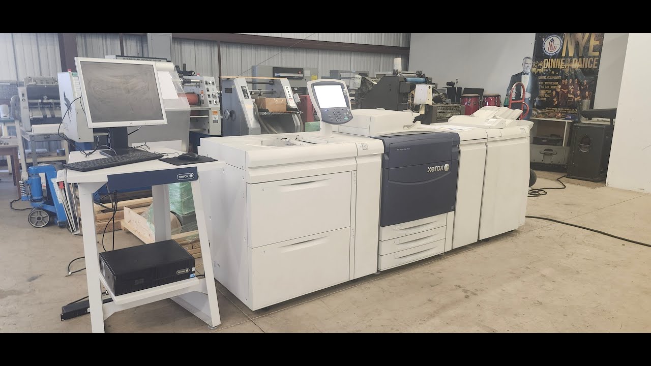 XEROX 770 Digital Color Press - YouTube