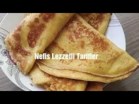 Bu Pişi Hamuru Yoğurmadan Hazırlanır! Kahvaltılık Krep Pişi Tarifi