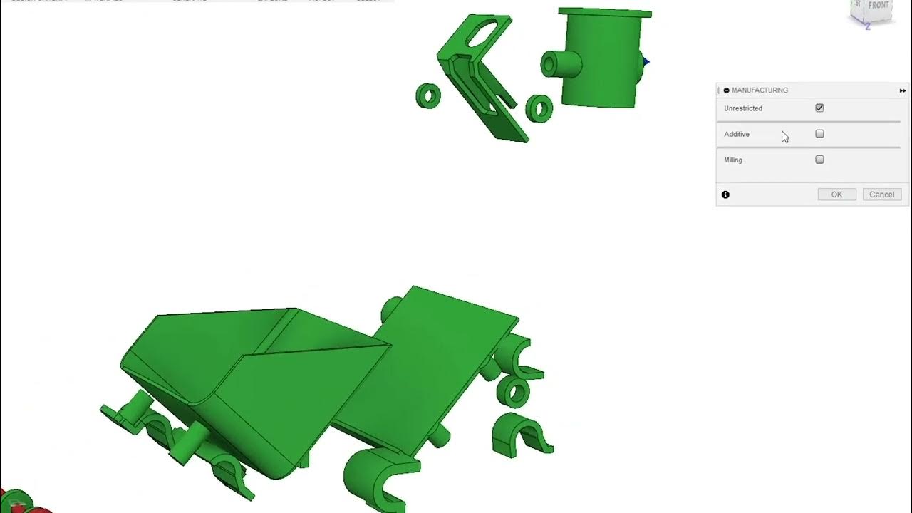 Fusion 360 - Generative Design Extension (Manufacturing methods and constraints) - YouTube